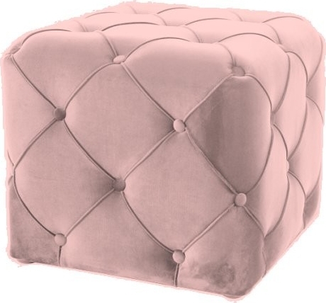 Aviva puf - Pink fløjl - 1695 DKK - Siddepuder - Trendrum.dk