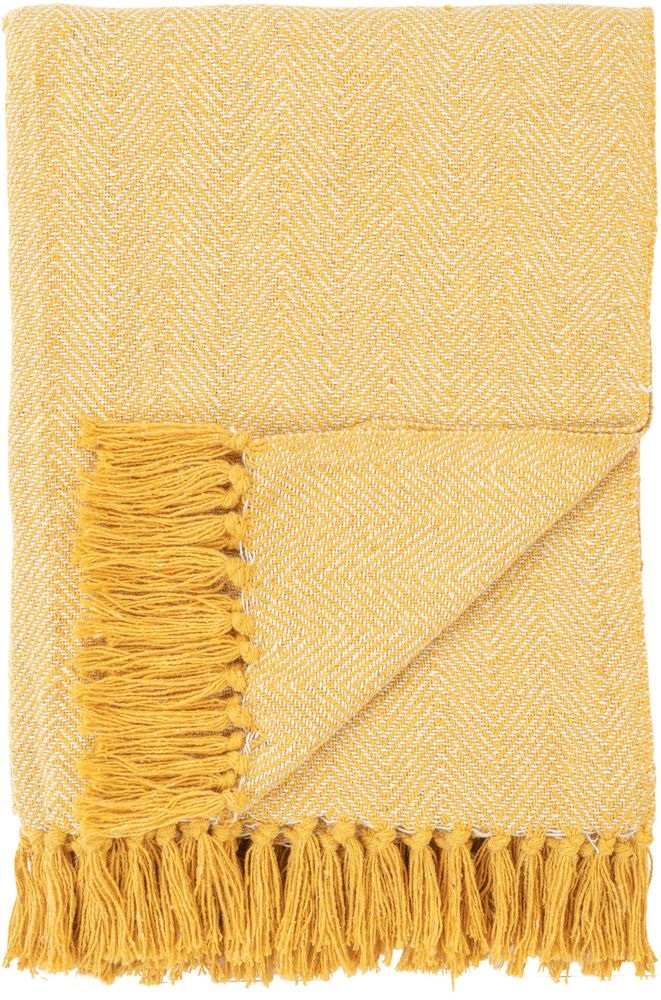 Cort Plaid - Gul/hvid - 239 DKK - Tæpper - Trendrum.dk