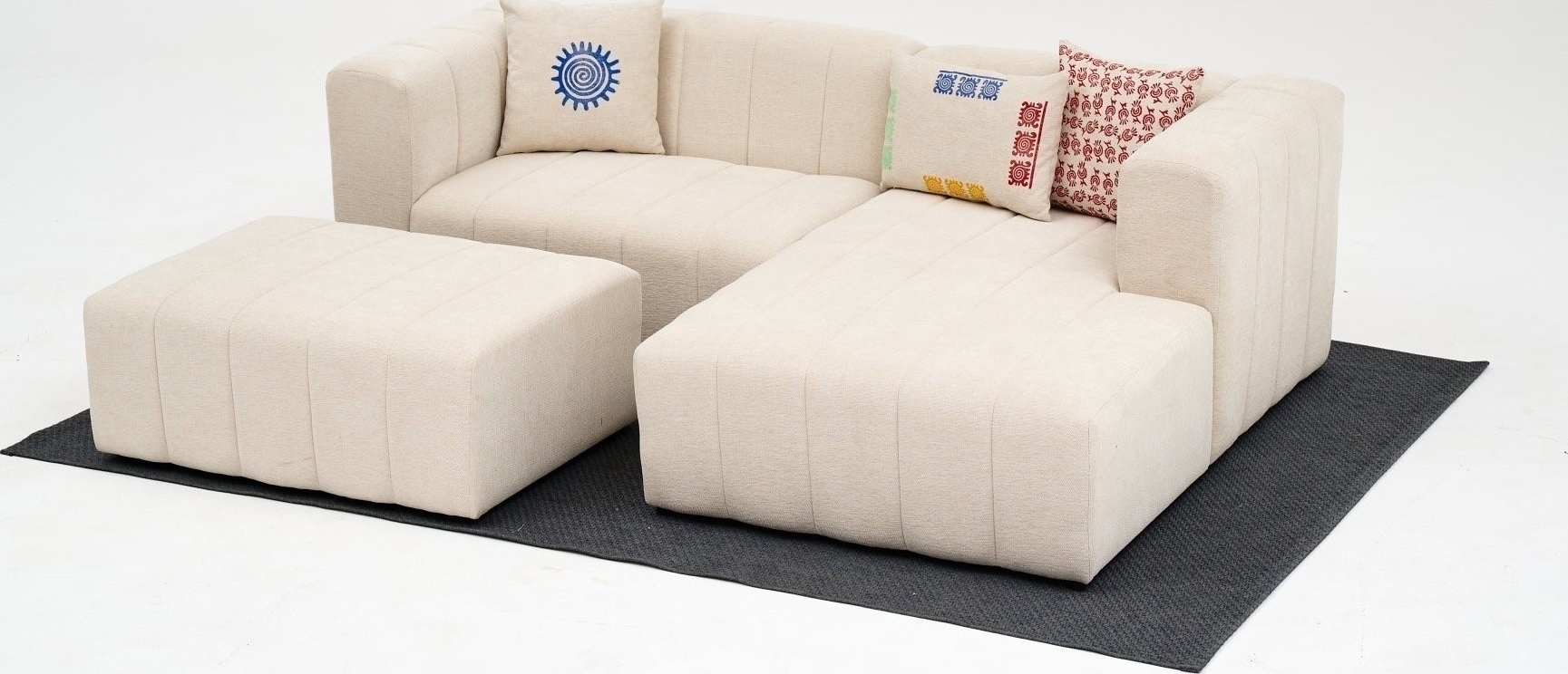 Beyza mini divan sofa højre - Creme - 14995 DKK - Stofsofaer - Trendrum.dk
