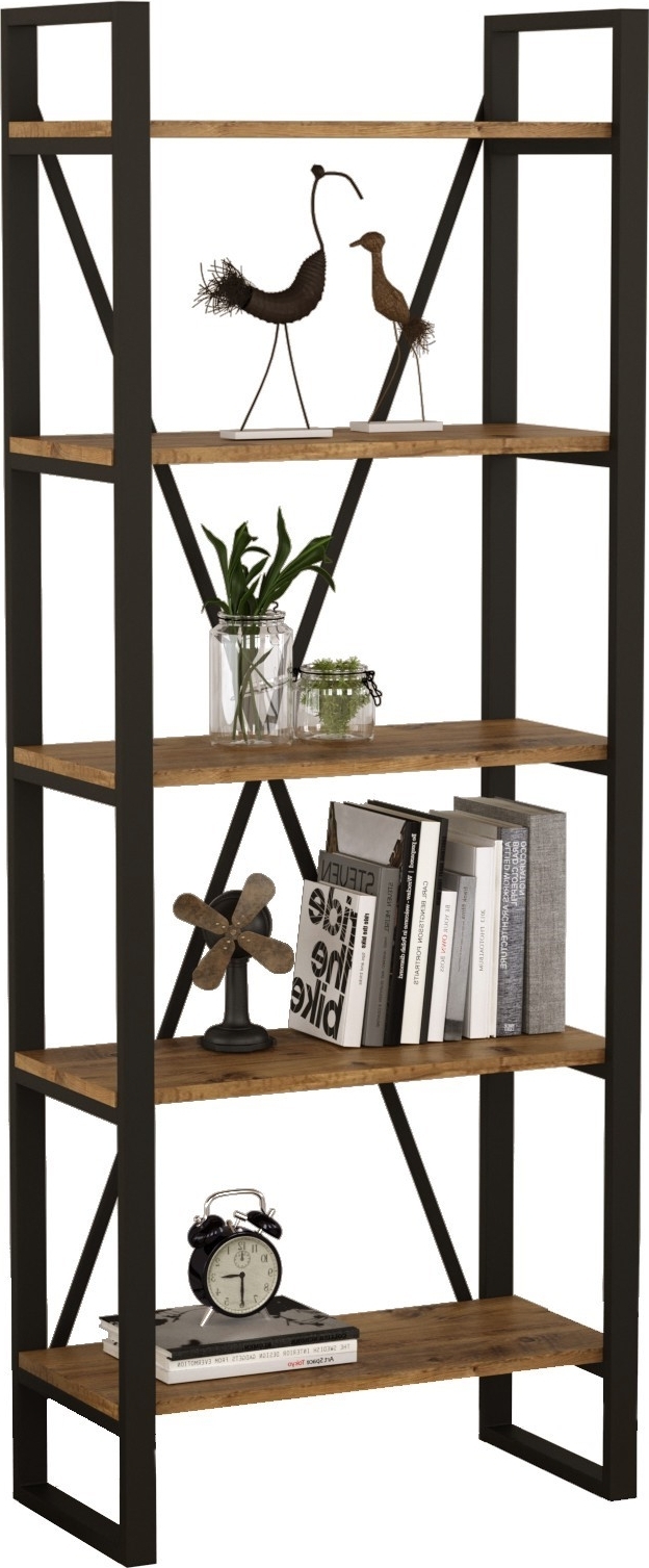 Metal reol 1 - Fyrretræ - 2495 DKK - Boghylder - Trendrum.dk