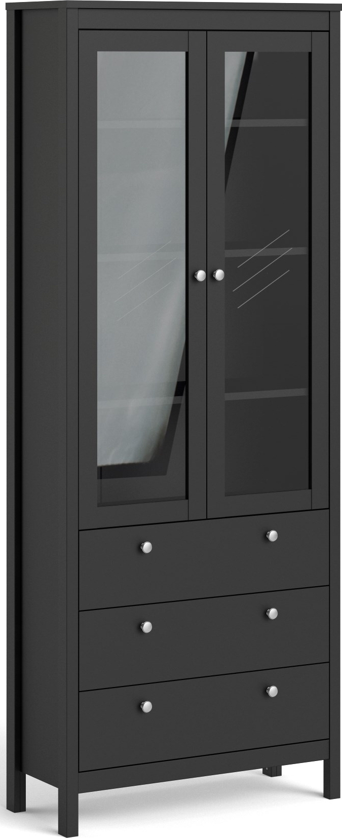 Madrid vitrineskab - Sort - 4595 DKK - Vitrineskab - Trendrum.dk