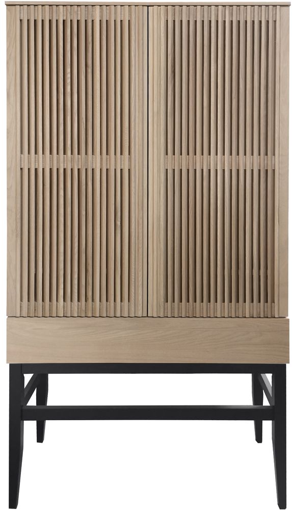 Darell glasskab - Ask finer/sort - 6695 DKK - Vitrineskab - Trendrum.dk