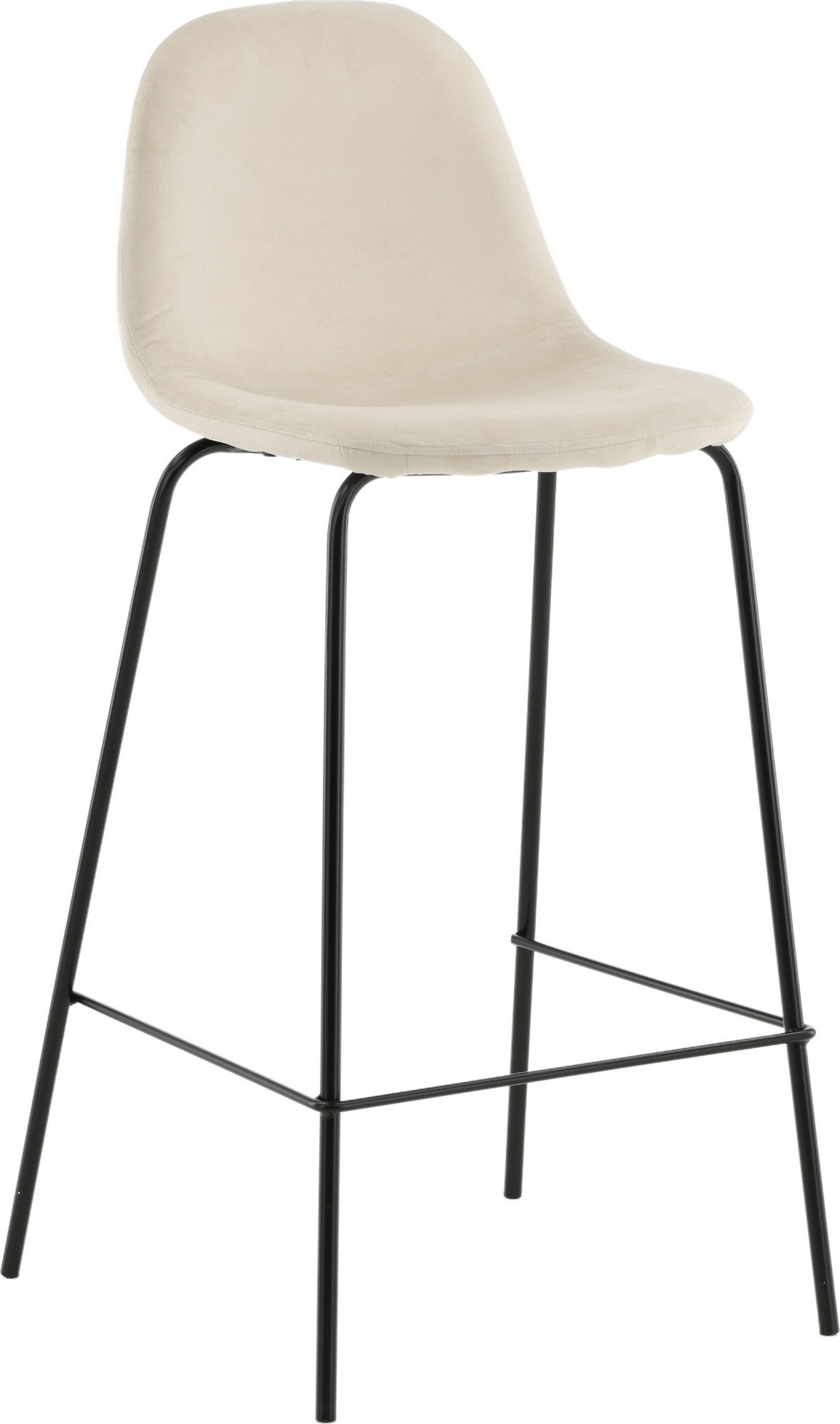 Bridge barstol i beige fløjl - 639 DKK - Barstole - Trendrum.dk