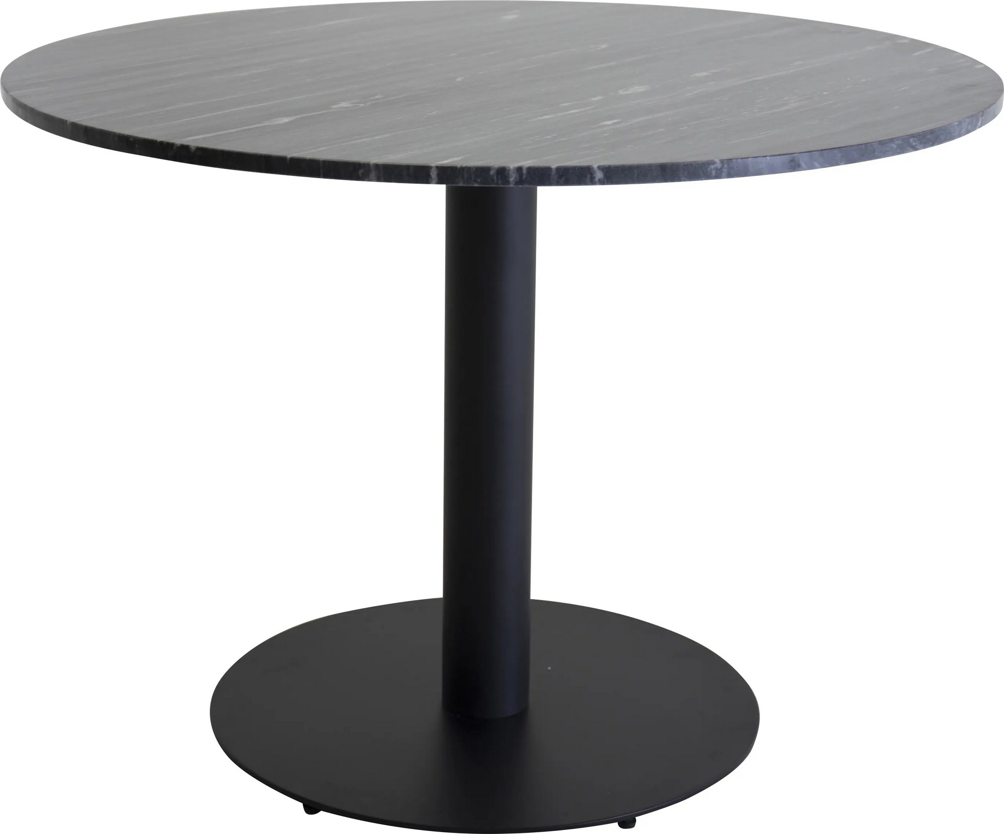 Kvarnbacken spisebord 106 cm - Mørk marmor/sort - 4295 DKK - Runde ...