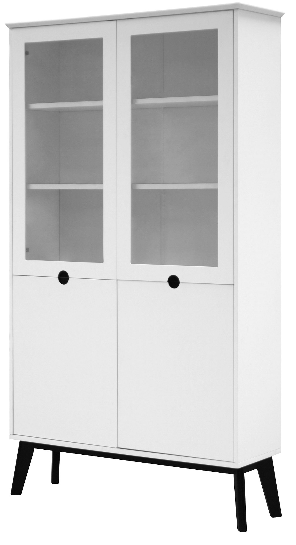Century vitrineskab - Hvid/Sort - 5295 DKK - Vitrineskab - Trendrum.dk