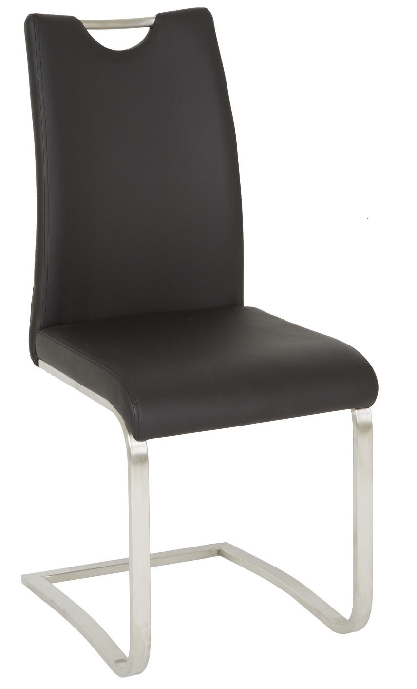 Bob Steel stol - Sort PU - 779 DKK - Polstret stole - Trendrum.dk