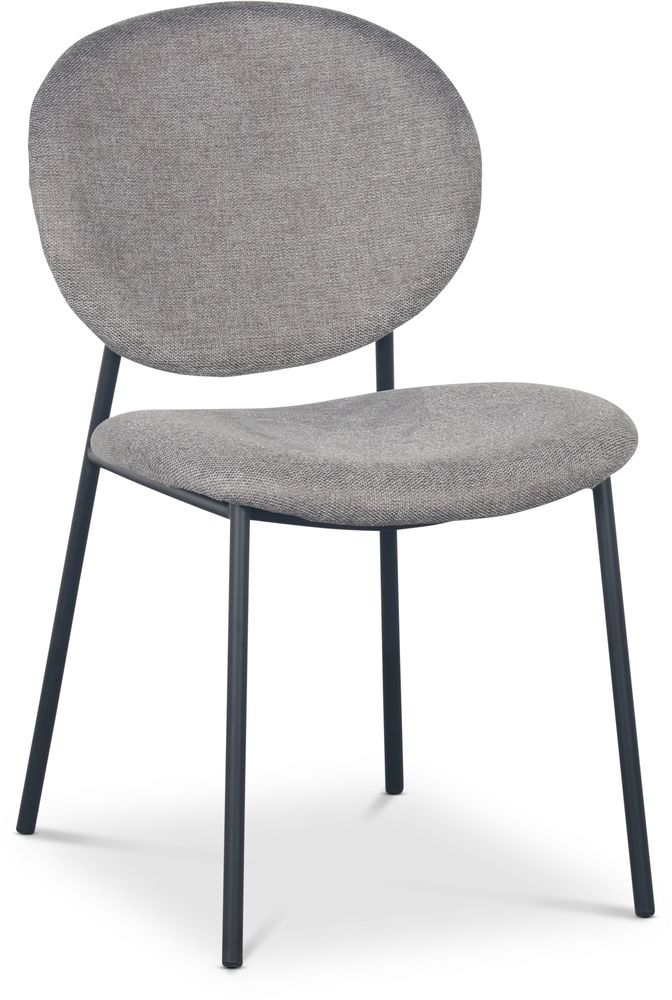 Tofta stol - Gråt stof / sort + Møbelplejesæt til tekstiler - 839 DKK ...