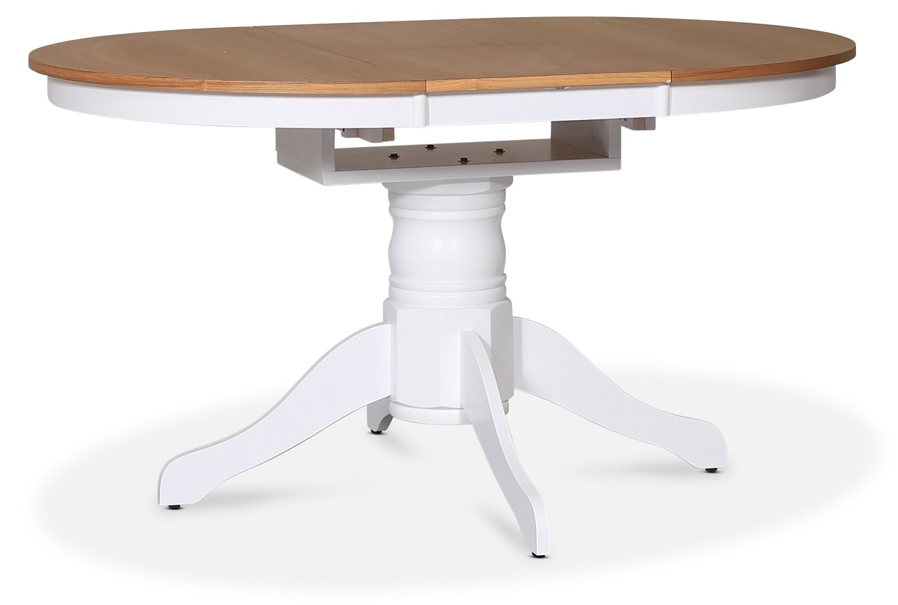 Fitchburg Spisebord 106-141 cm - Hvid / Olieret Eg - 3795 DKK - Runde ...
