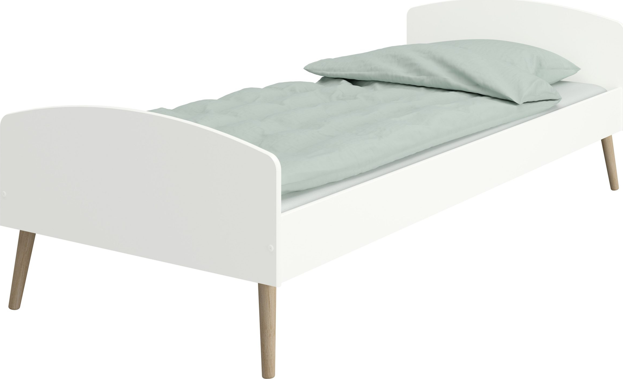 Softline seng 90 x 200 cm - Hvid - 2795 DKK - Enkeltsenge - Trendrum.dk