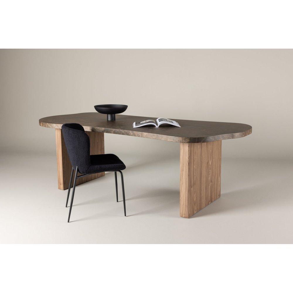 Eleonora spisebord - 100 x 230 cm - Brun/Marmor - 5995 DKK - Spisebord ...